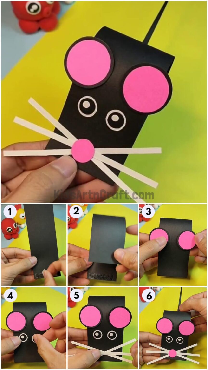DIY Paper Mouse Craft To Make With Kids - Kids Art & Craft