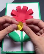 DIY Paper Strips Flower Craft Step by Step Tutorial - Kids Art & Craft