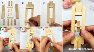 DIY Popsicle Stick Toy Craft Tutorial For Beginners - Kids Art & Craft