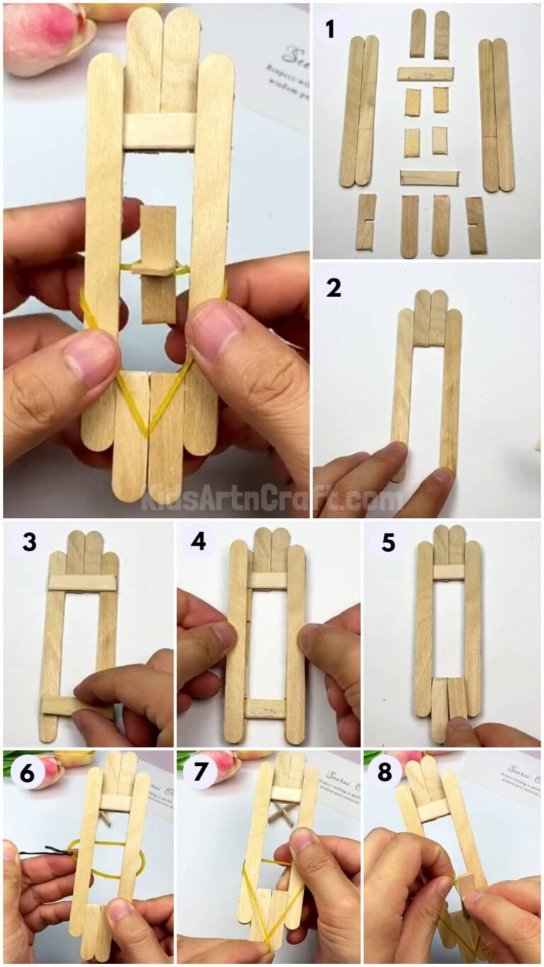 DIY Popsicle Stick Toy Craft Tutorial For Beginners - Kids Art & Craft