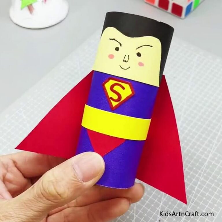 DIY Superman Craft from Cardboard Tube - Kids Art & Craft