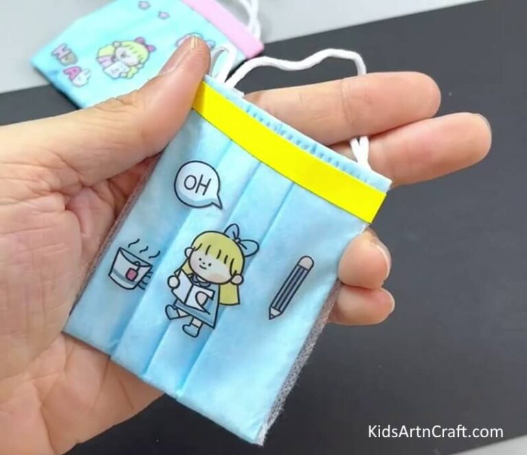 DIY Surgical Mask pouch easy tutorial - Kids Art & Craft