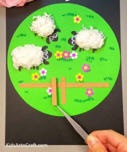 DIY Tissue Paper Sheep Artwork Easy Tutorial For Kids - Kids Art & Craft