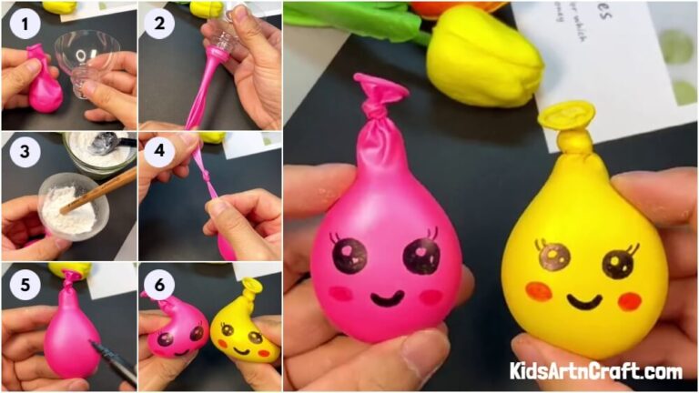 Easy Balloon Face Art Activity Tutorial For Kids - Kids Art & Craft