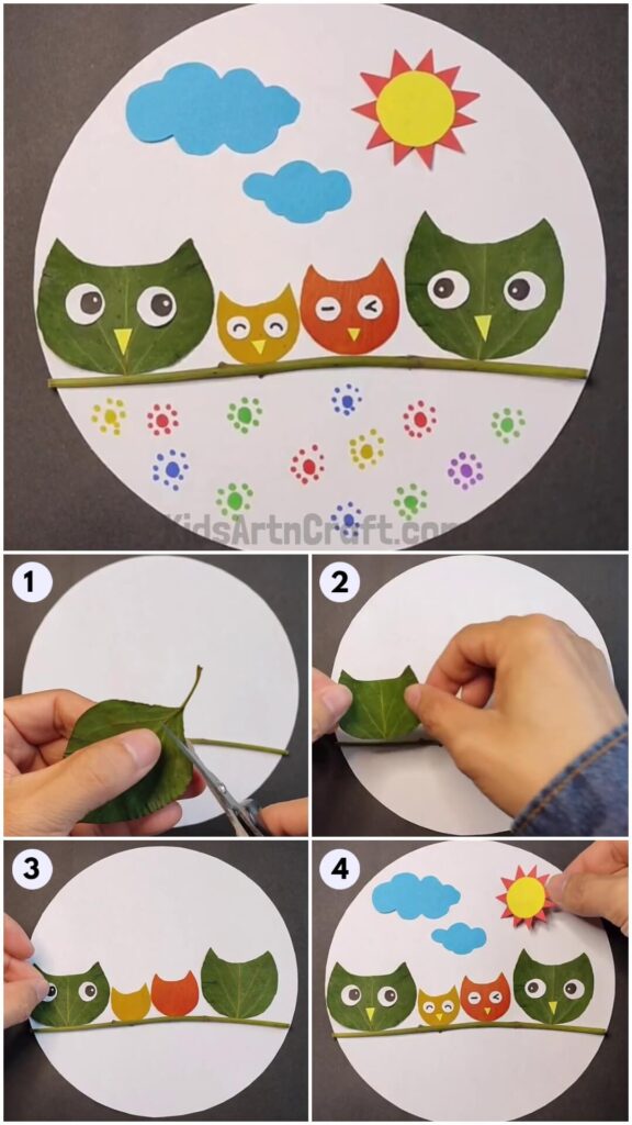 Easy Bird Craft Using Fall Leaves Idea For Kids - Kids Art & Craft