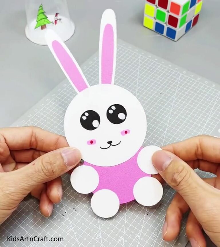 Easy Bunny paper craft for kids - Kids Art & Craft