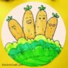 Easy Carrot Drawing Step-by-step Tutorial For Kids - Kids Art & Craft