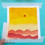 Easy Dusk Scenery Painting Step-by-step Tutorial For Kids - Kids Art ...