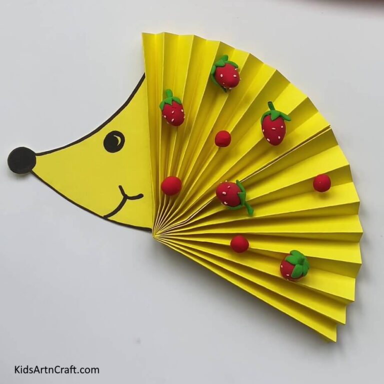 Easy Hedgehog Paper Craft For Kids - Kids Art & Craft