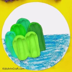 Easy Mountains In Sea Scenery Art-Craft Ideas For Kids - Kids Art & Craft