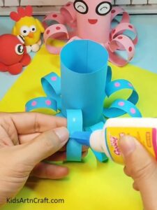 Easy Octopus Paper Craft Step-by-Step Tutorial For Kids - Kids Art & Craft