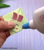 Easy Origami Rabbit Face Craft tutorial for kids - Kids Art & Craft