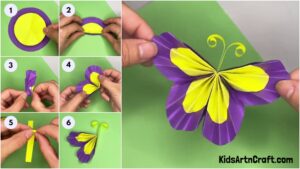 Easy Paper Butterfly Craft Tutorial For Kids - Kids Art & Craft