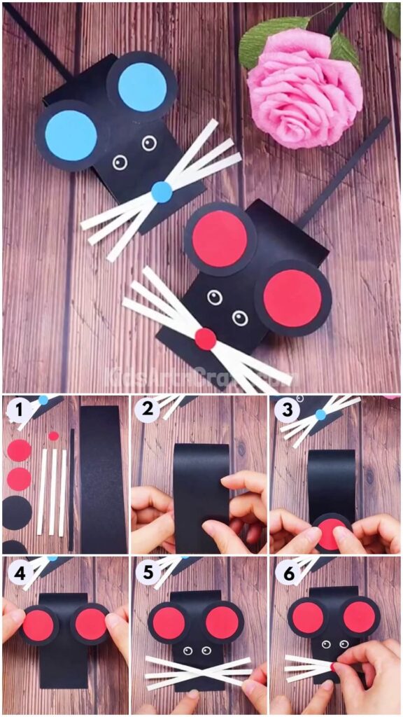 Easy Paper Mouse Craft Step by Step Tutorial for kids - Kids Art & Craft