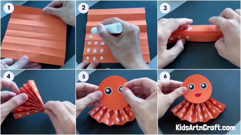 Easy Paper Octopus Craft Tutorial for Kids - Kids Art & Craft