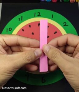 Easy Paper Watermelon Clock Craft For Kids - Kids Art & Craft