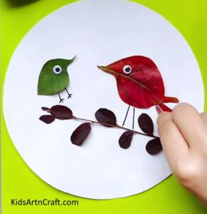 Easy To Learn Bird Art & Craft From Leaves Tutorial for kids - Kids Art ...