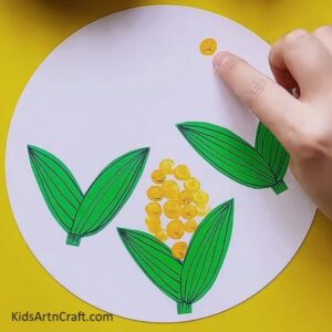 Easy To Make Corn Art With Finger Tutorial For Beginners - Kids Art & Craft