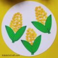 Easy To Make Corn Art With Finger Tutorial For Beginners - Kids Art & Craft