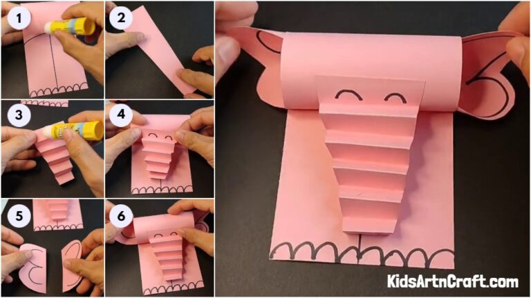 Easy-to-make Paper Elephant Craft Tutorial For Kids - Kids Art & Craft