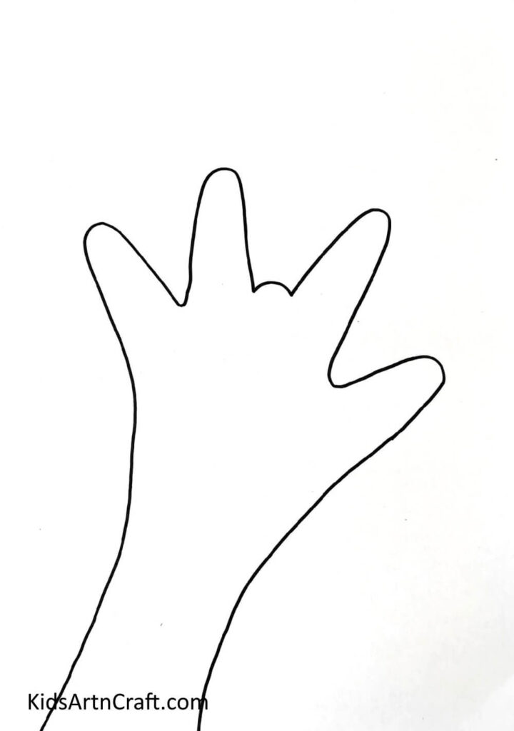 Fun & Easy Giraffe Handprint Drawing for Kids - Kids Art & Craft