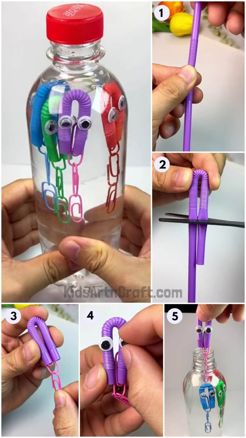 Fun To Make Octopus Water Bottle Craft Step-by-step Tutorial For Kids ...