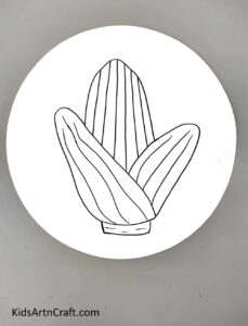 Handprint Corn Drawing easy Tutorial For Kids - Kids Art & Craft