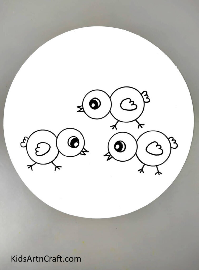 How to Draw Chicken Drawing Step by Step Tutorial - Kids Art & Craft