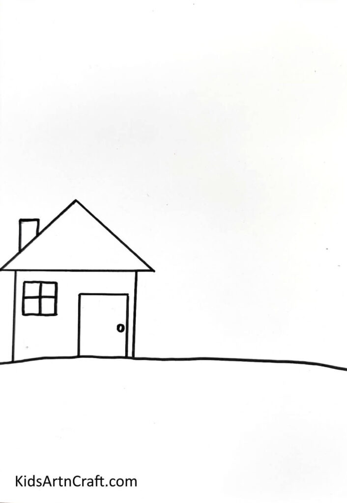 How to Draw Easy Scenery Step by Step Tutorial - Kids Art & Craft