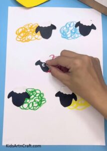 How to Draw herd of Sheep Easy Tutorial for kids - Kids Art & Craft