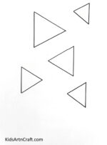 How To Draw Triangular Fishes Step By Step Tutorial - Kids Art & Craft