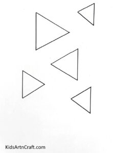 How To Draw Triangular Fishes Step By Step Tutorial - Kids Art & Craft