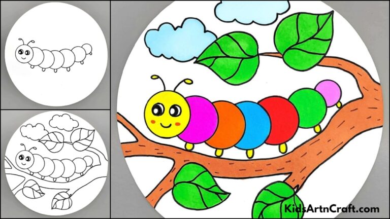 How to Draw Worm Easy Drawing for Kids - Kids Art & Craft