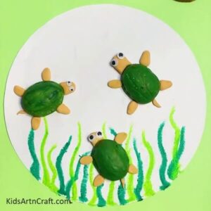 How To Learn Turtle From Walnut Shell Craft Tutorial - Kids Art & Craft