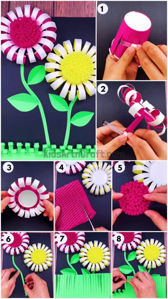 How to Make a Paper Cup Flower Easy Tutorial for Kids - Kids Art & Craft