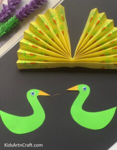 How to Make a Paper Peacock Easy Craft - Kids Art & Craft