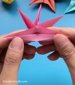 Origami Star Flower Easy Step-by-Step Tutorial - Kids Art & Craft