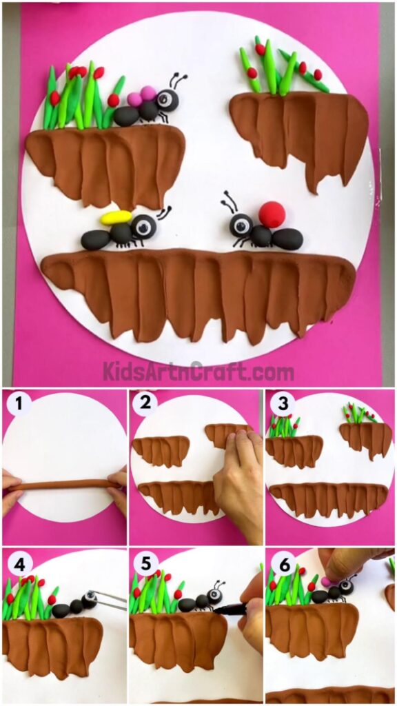 How to make Ant Clay Craft easy Tutorial for kids - Kids Art & Craft