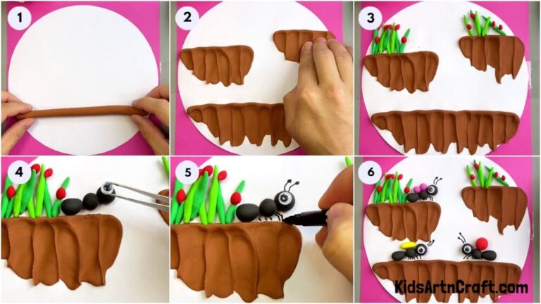 How to make Ant Clay Craft easy Tutorial for kids - Kids Art & Craft