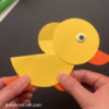 How To Make Circle Paper Duck Craft - Kids Art & Craft