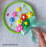 How to Make Clay Flowers Artwork for Beginners - Kids Art & Craft