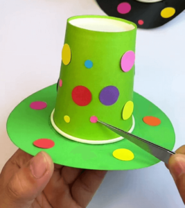 How to make Mini Paper Cup Hat For Kids - Kids Art & Craft