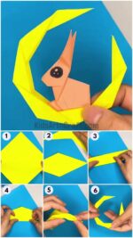 How To Make Origami Moon Craft With Step By Step Tutorial - Kids Art ...