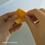 How to Make Origami Rose Easy Tutorial For Beginners - Kids Art & Craft