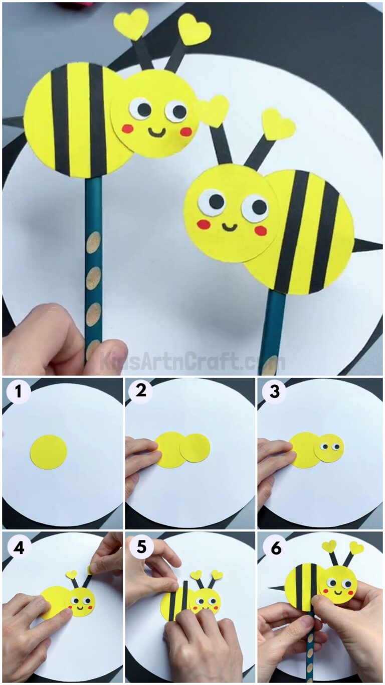 How to Make Paper Bee Craft for Kids - Kids Art & Craft