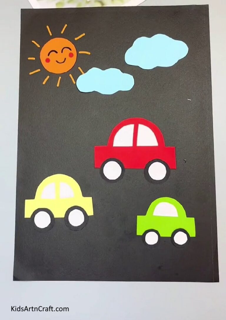 How To Make Paper Car Artwork For Kids - Kids Art & Craft
