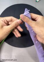 How to Make Paper Lavender Flower Easy Tutorial - Kids Art & Craft