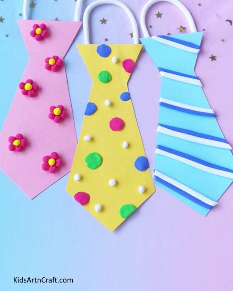 How To Make Paper Neck-tie easy tutorial for kids - Kids Art & Craft