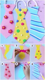 How To Make Paper Neck-tie easy tutorial for kids - Kids Art & Craft