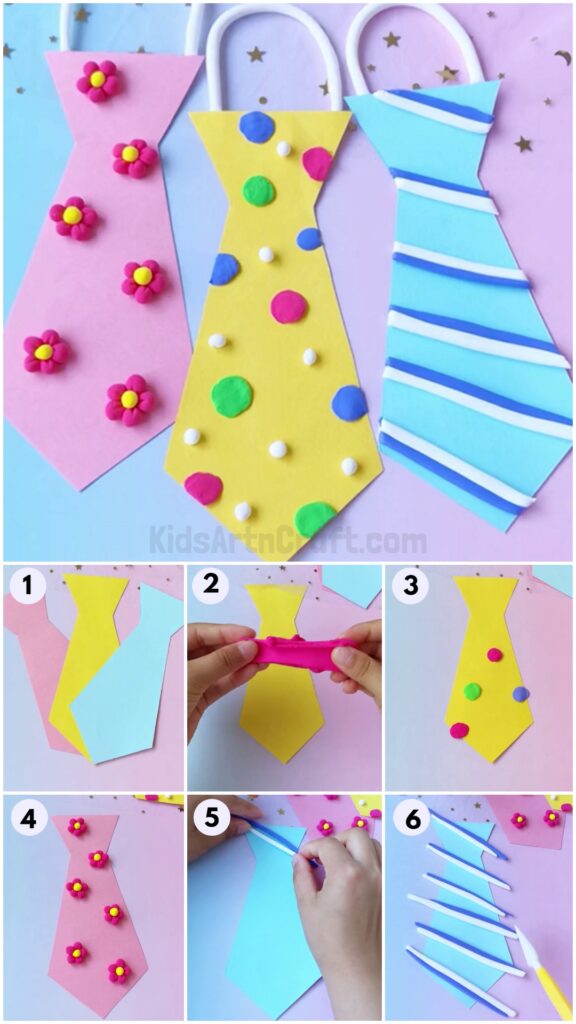 How To Make Paper Neck-tie easy tutorial for kids - Kids Art & Craft